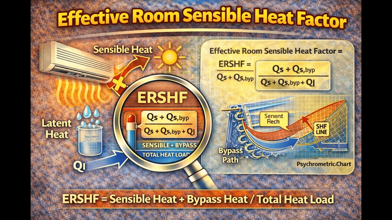 Effective Room Sensible Heat Factor (ERSHF) | Explained | RAC | Diploma ...