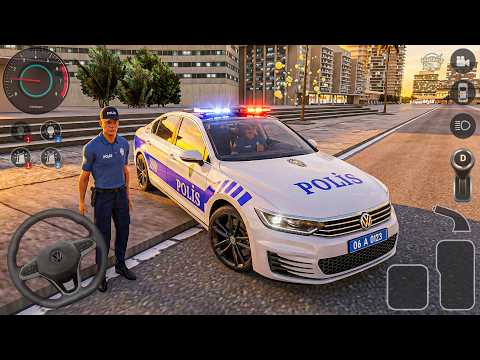 Volkswagen Passat Türk Polis Arabası Sürüş Oyunu - Polis Oyunu 2026 #230 - Android GamePlay