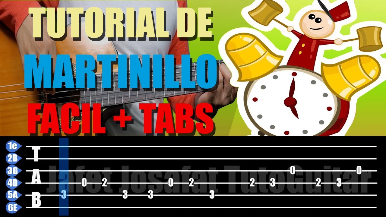 ⭐Como Tocar🔔MARTINILLO🔔 En Guitarra-Tutorial Completo Para ...