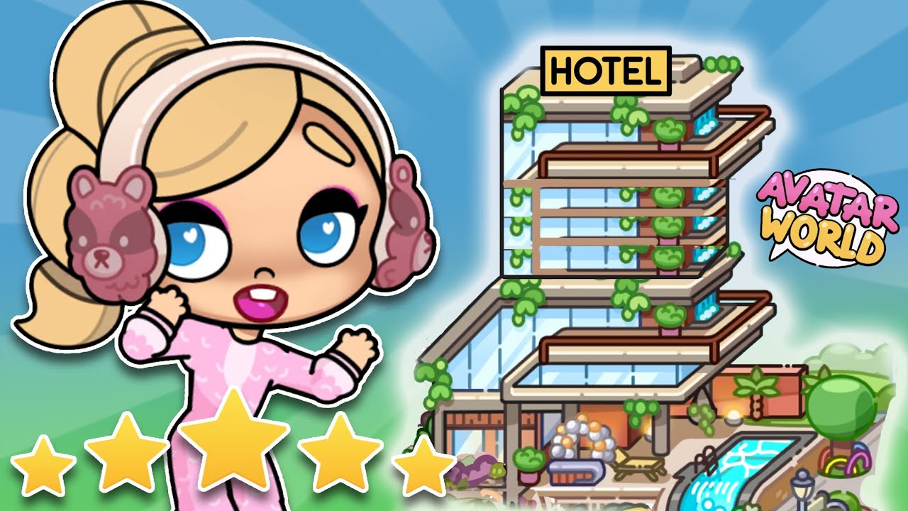 BARBIE CONVIERTE SU CASA EN UN HOTEL 5 ESTRELLAS🏨 EN AVATAR WORLD😳🤩 # ...
