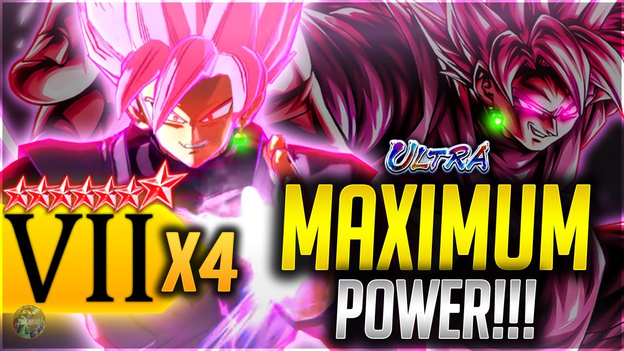 (Dragon Ball Legends) 14 STARS! ULTRA GOKU BLACK ROSÉ MAXIMUM POWER ...