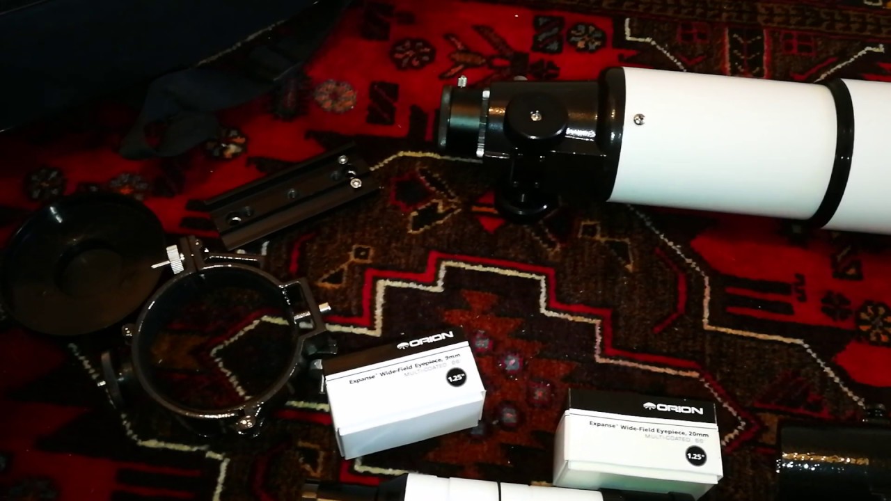 Orion ShortTube 80mm Refractor Telescope And Eyepieces/ Unboxing - YouTube