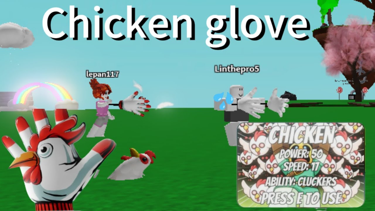 How to get Chicken Glove + Showcase - YouTube