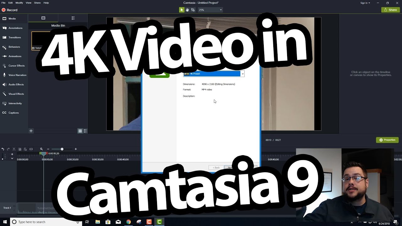 How to Export 4k Video in Camtasia 9 - YouTube