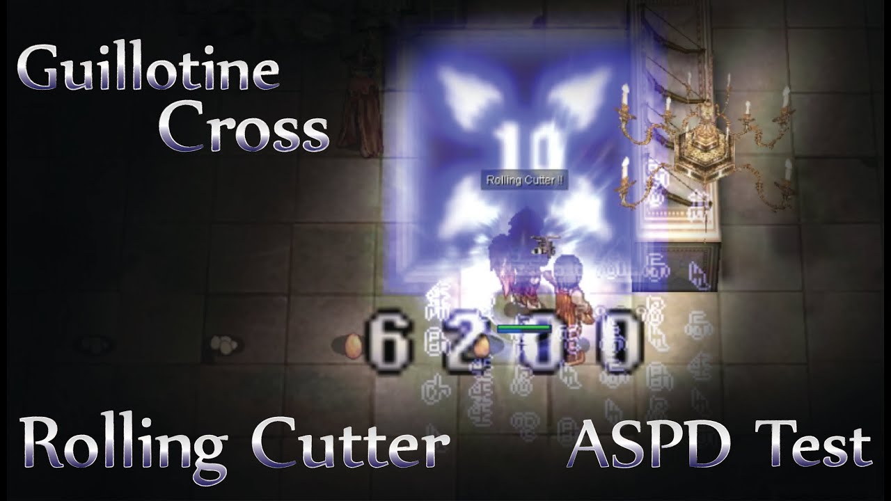 Ragnarok Online: iRO Chaos - Rolling Cutter 193 vs 190 ASPD Test - YouTube
