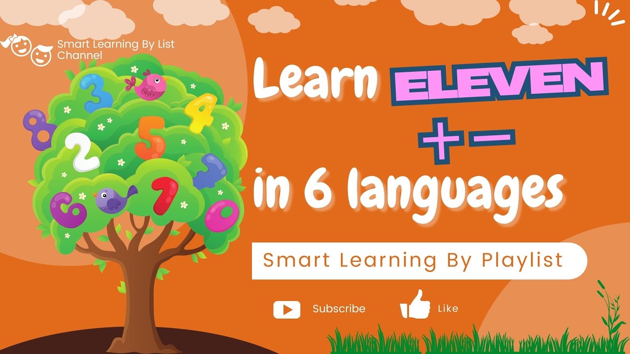 Learn Eleven (十一 / once) in 6 Langs! | 六種語言輕鬆學會「十一」！ | ¡Aprende "once ...