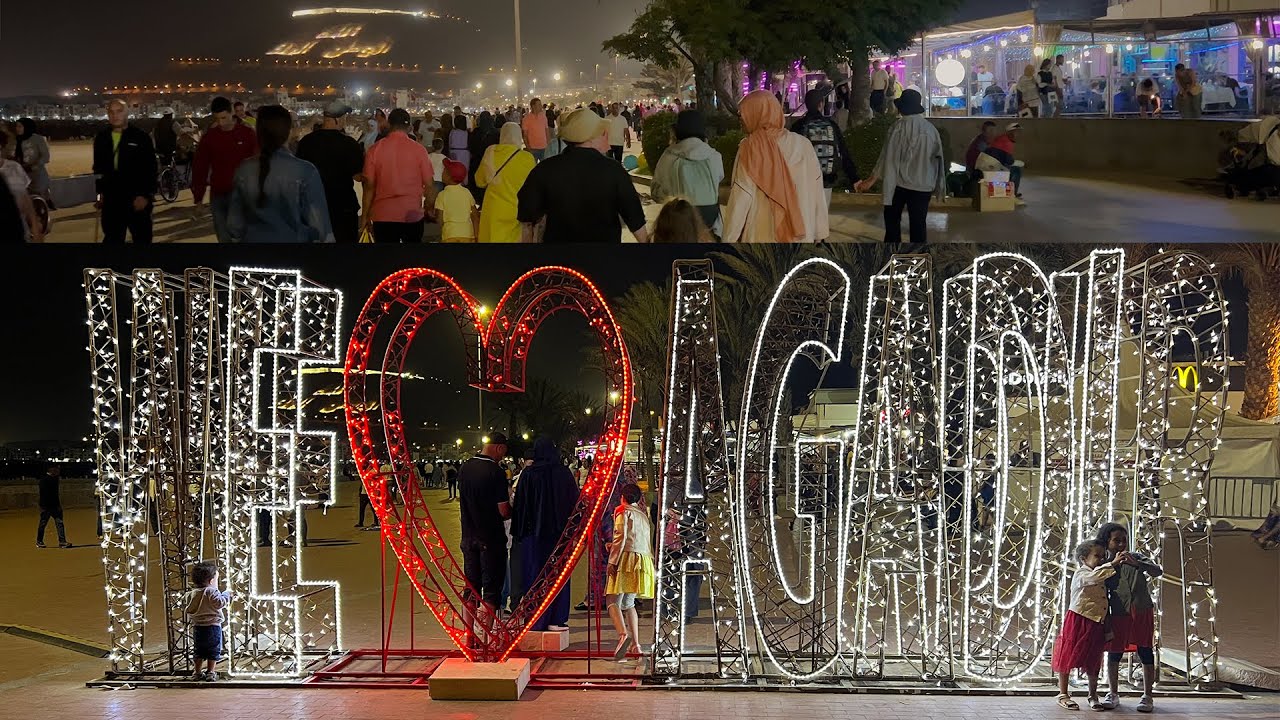AGADIR 2022, NIGHT WALK Marina and the beach promenad. - YouTube
