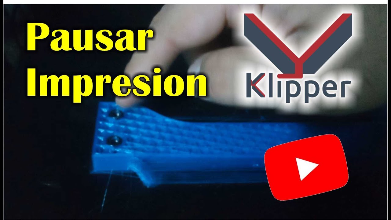 Pausa en Impresión Marlin - Klipper - YouTube