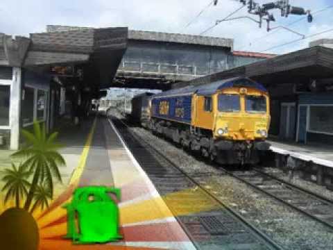 GBRF Class 66, 66715, 4L34 passing Stafford (10th May 2011) - YouTube