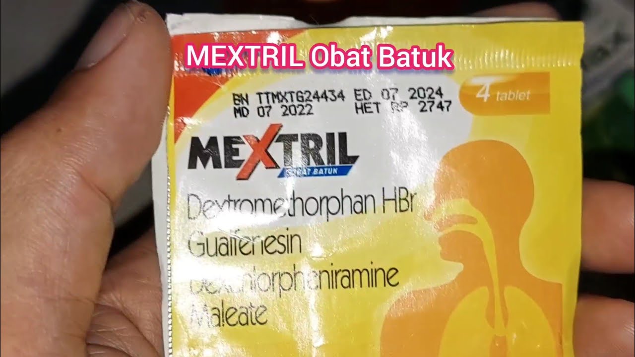 Mextril | Tablet Obat Batuk | Antitusif | Ekspektoran | Meredakan batuk ...
