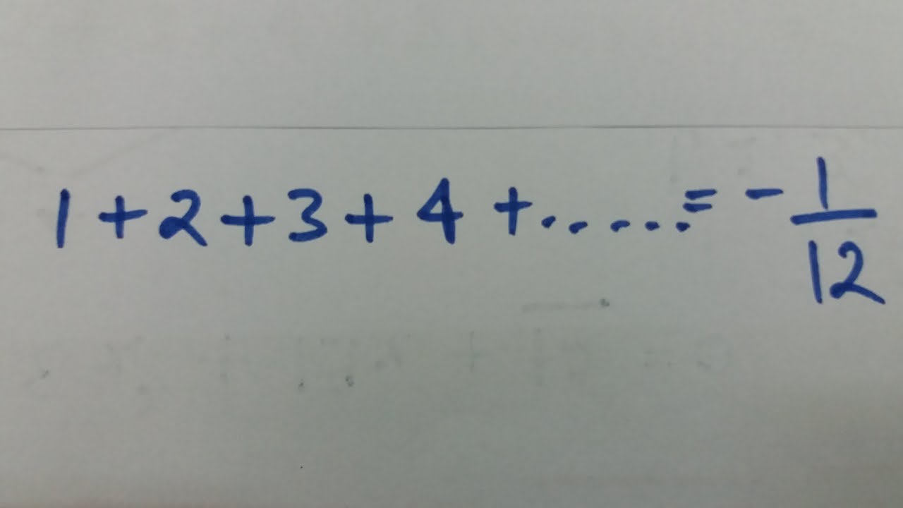 Sum Of All Natural Numbers Ramanujan Summation YouTube sum-of-all-natural-numbers-ramanujan-summation-youtube