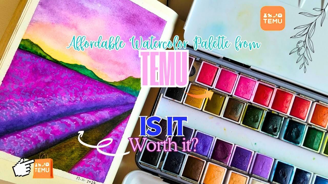 Temu's Watercolor Palette - Is Temu's Watercolor Palette Worth It? A ...
