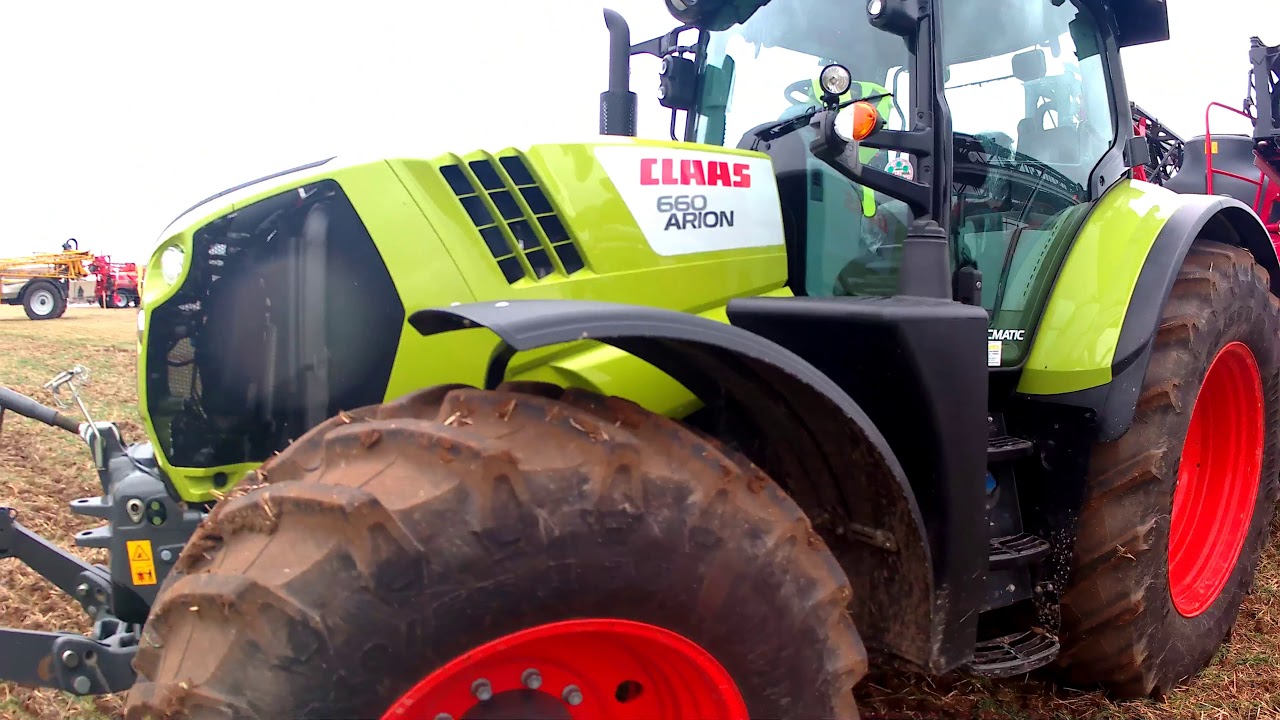 2018 Claas Arion 660 Diesel Tractor With Horsch Leeb 5 LT Sprayer - YouTube