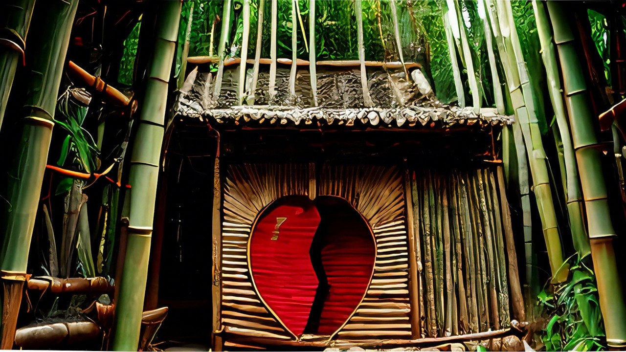 Survival | Build a Heart Shaped Shelter with Bamboo and Wood, Set Traps ...