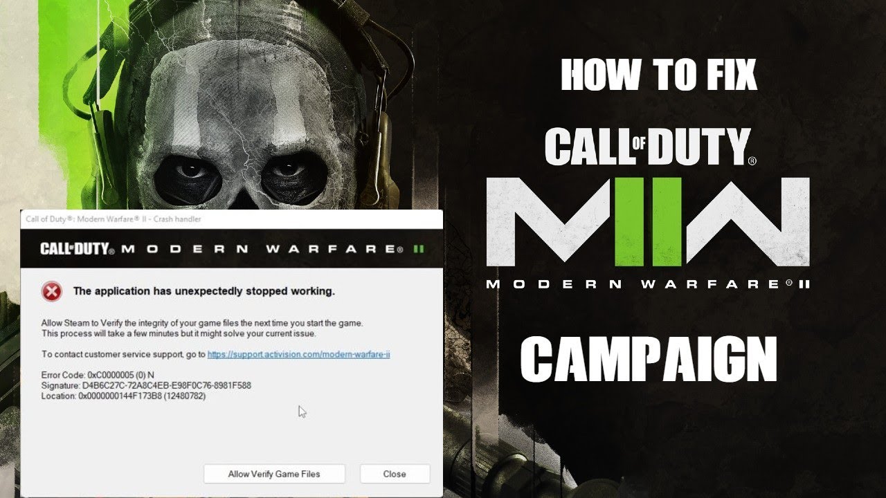 How To Fix Call of Duty®: Modern Warfare® II Crashing - YouTube