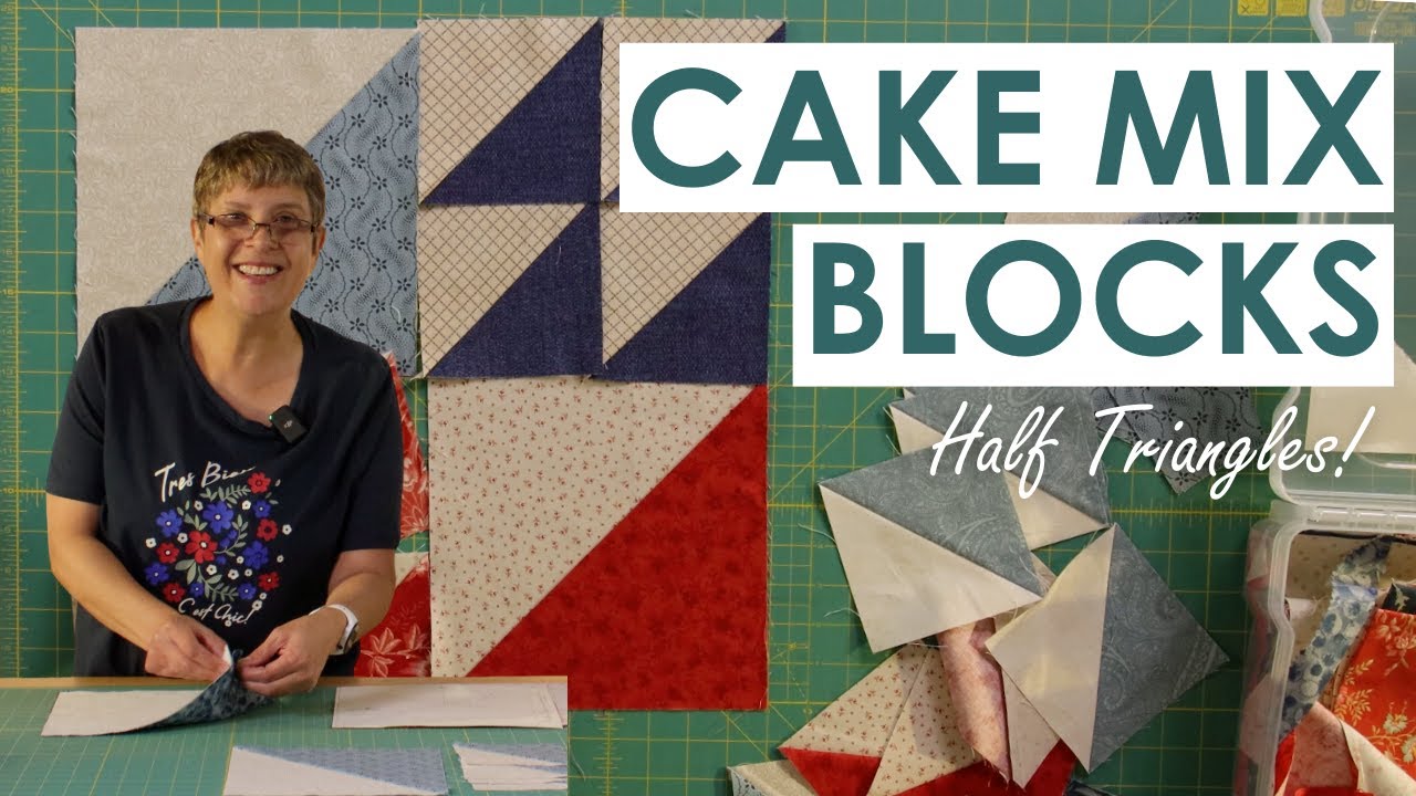 Mixing up Moda's Cake Recipe for Half Triangles! - YouTube