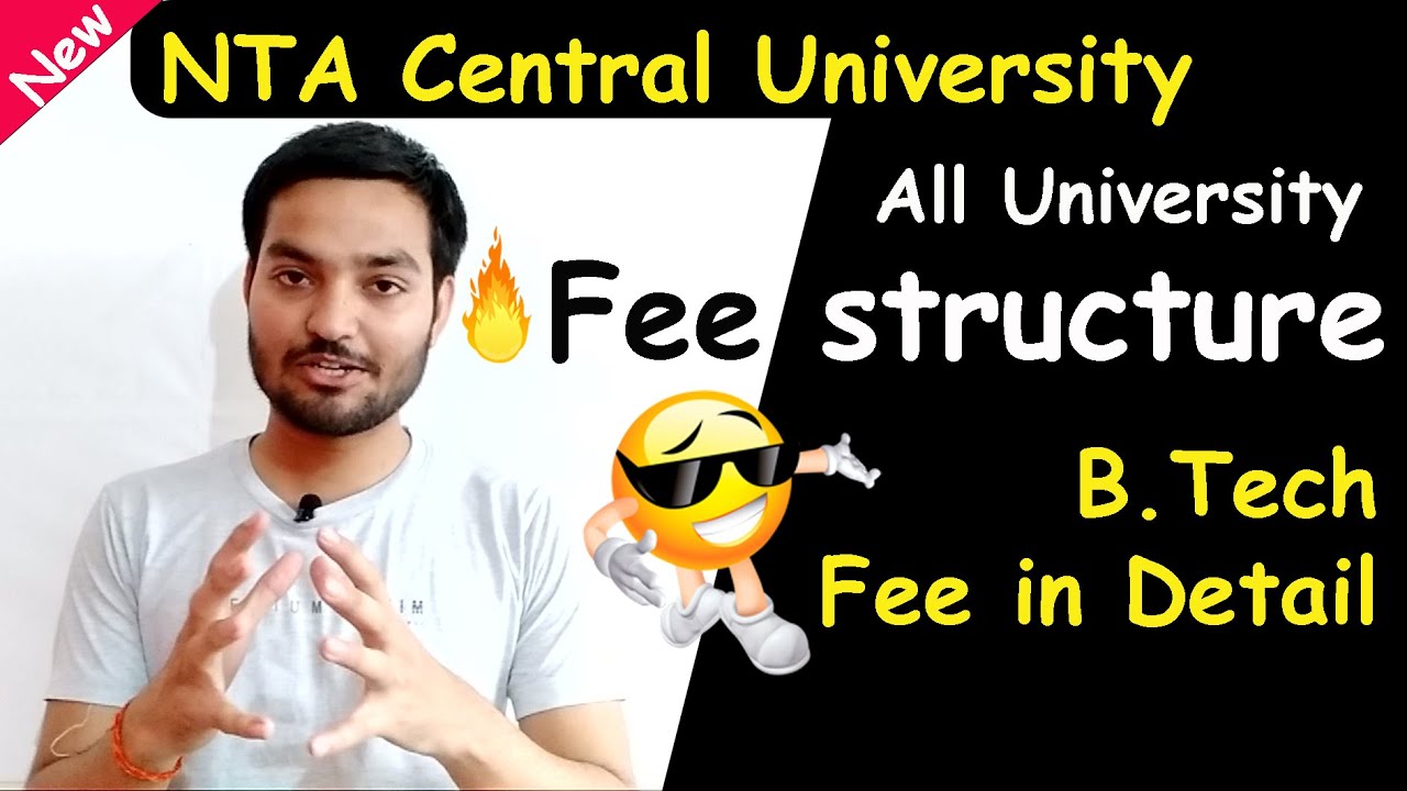 Central university fee for B.tech |Fee structure of btech in cemtral ...