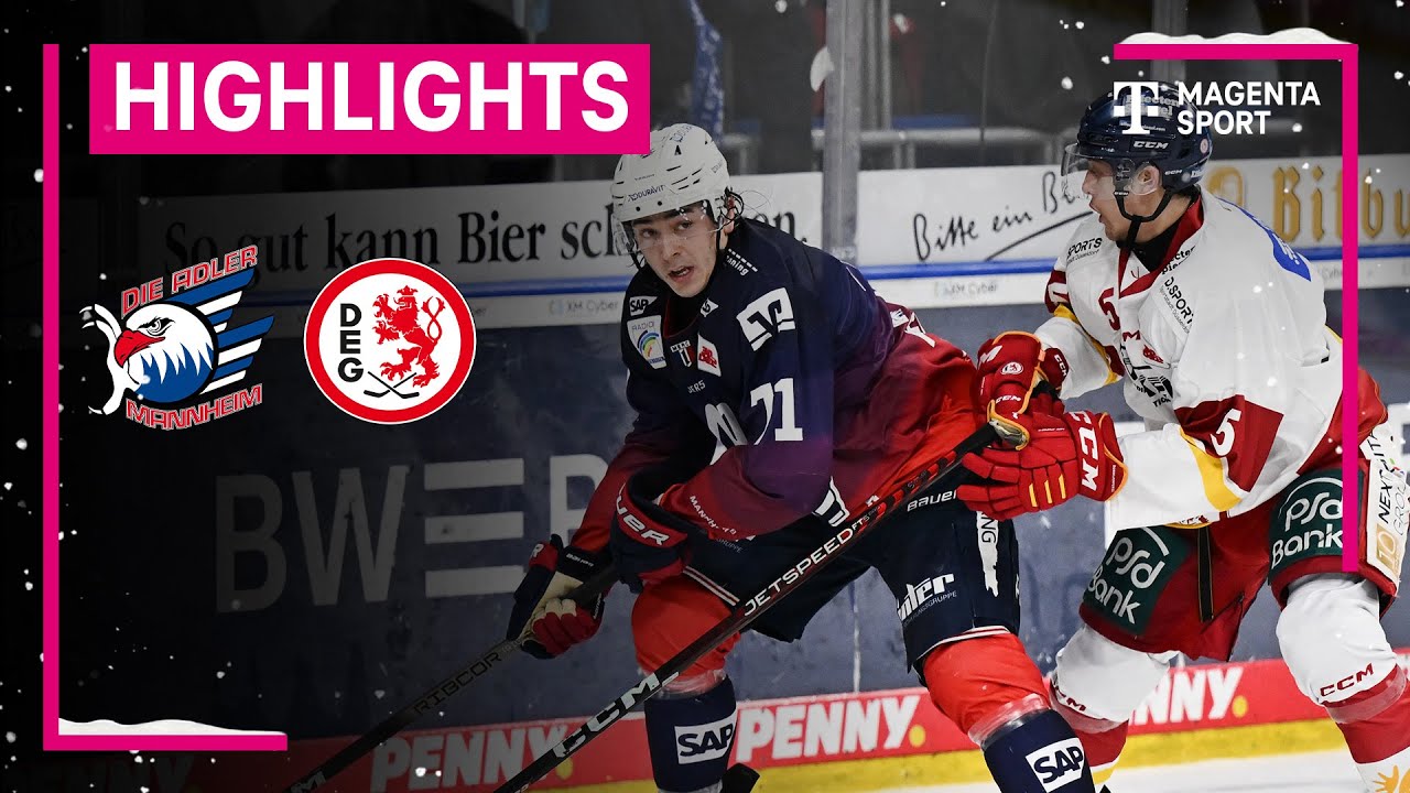Adler Mannheim - Düsseldorfer EG | PENNY DEL | MAGENTA SPORT - YouTube