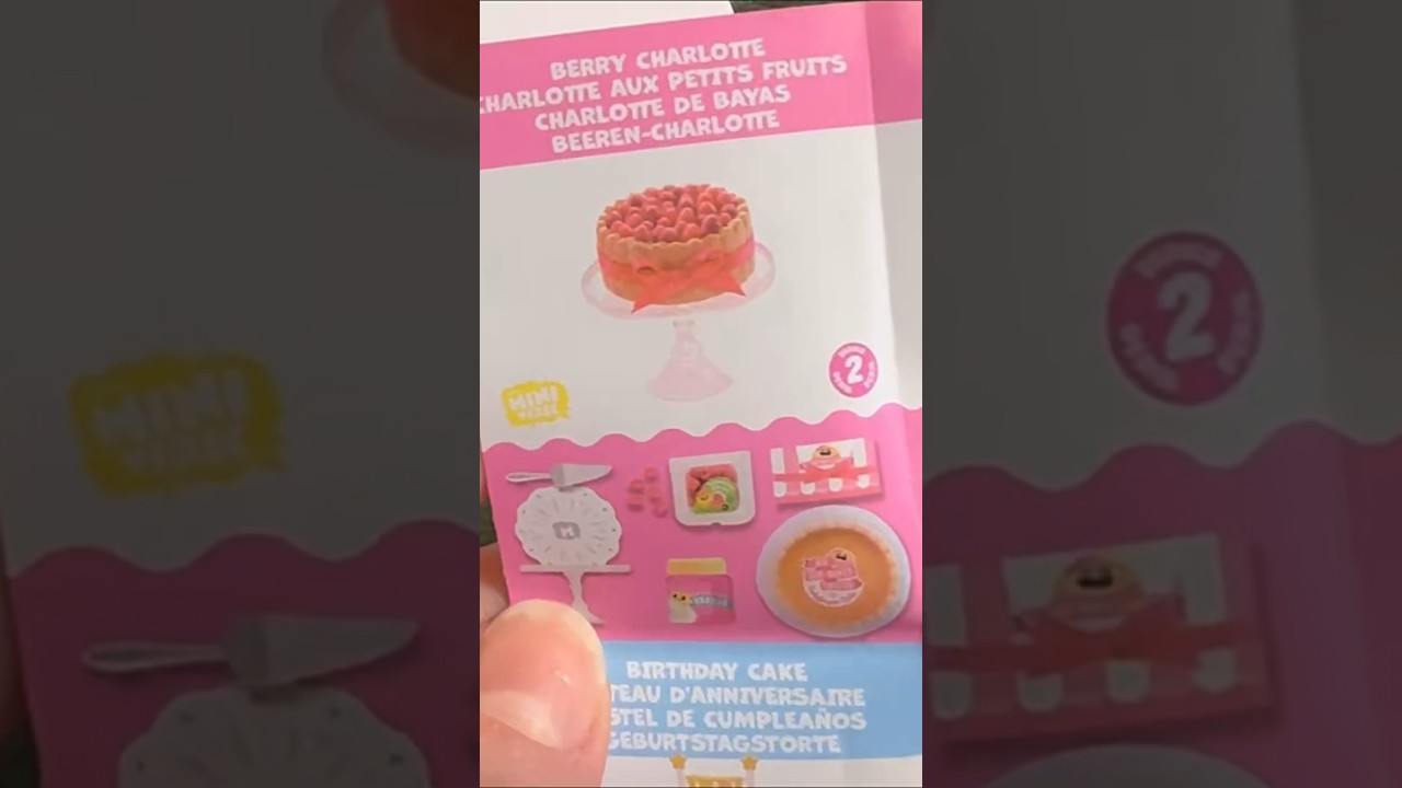 [ASMR] UNBOXING OF THE YUMMI MINI BERRY CHARLOTTE 🎂 MINI VERSE FOOD # ...