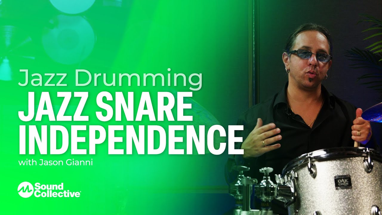 Jazz Snare Independence | Introduction to Jazz Drumming | Jason Gianni ...