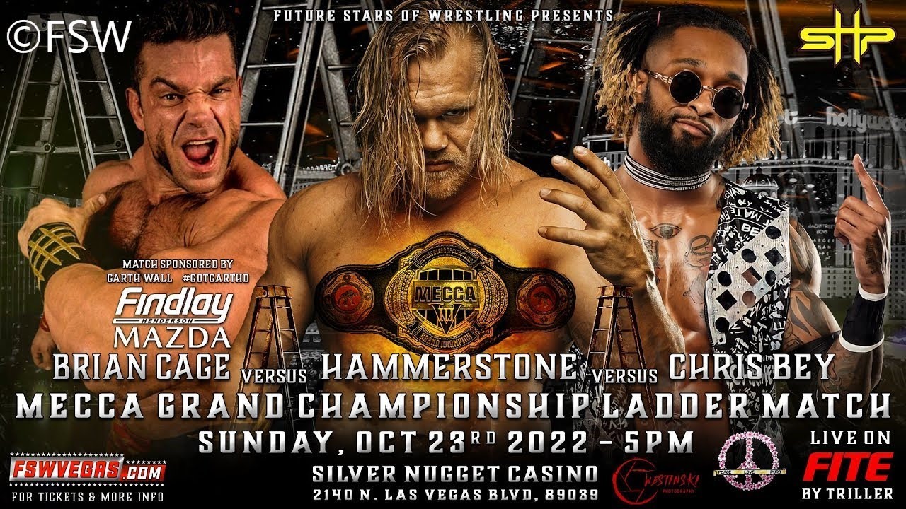 Alex Hammerstone vs Chris Bey vs Brian Cage / Mecca Grand Title Match ...