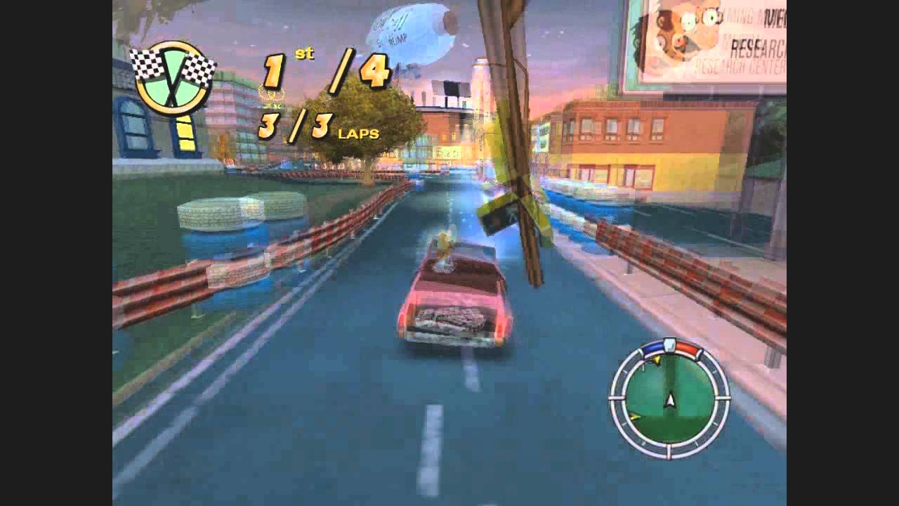 The Simpsons Hit & Run Family Sedan Challenge - level 5 street races ...