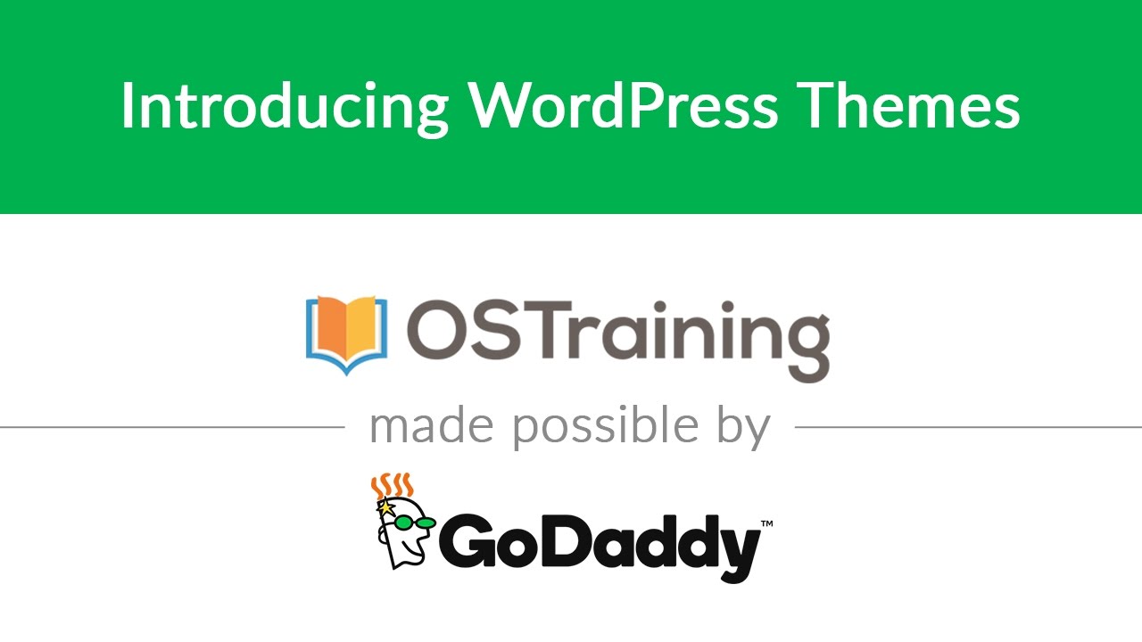 WordPress Beginner Tutorial #23: Introducing WordPress Themes - YouTube