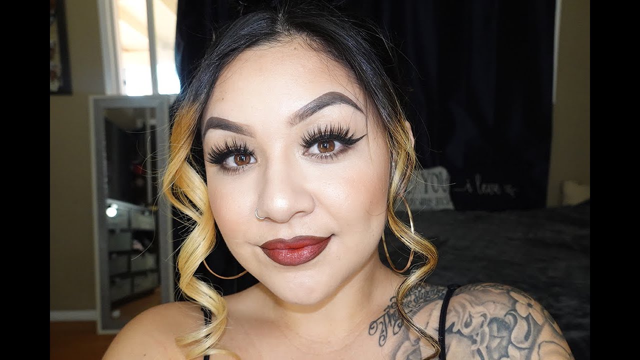Cute chola makeup tutorial - YouTube