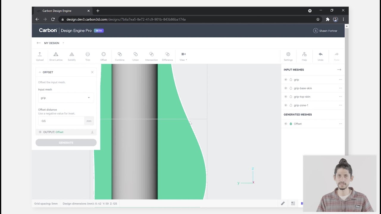Design Engine Overview: Offset Mesh - YouTube