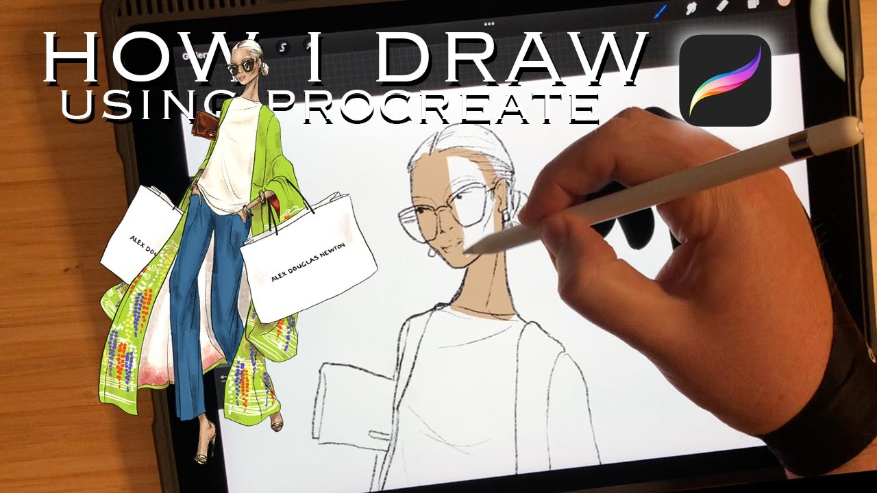 Procreate fashion illustration sketch-how to draw a Kimono using ...