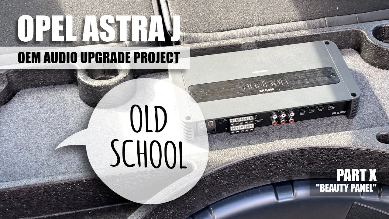 How to make simple panel to hide car amplifier cables. - YouTube