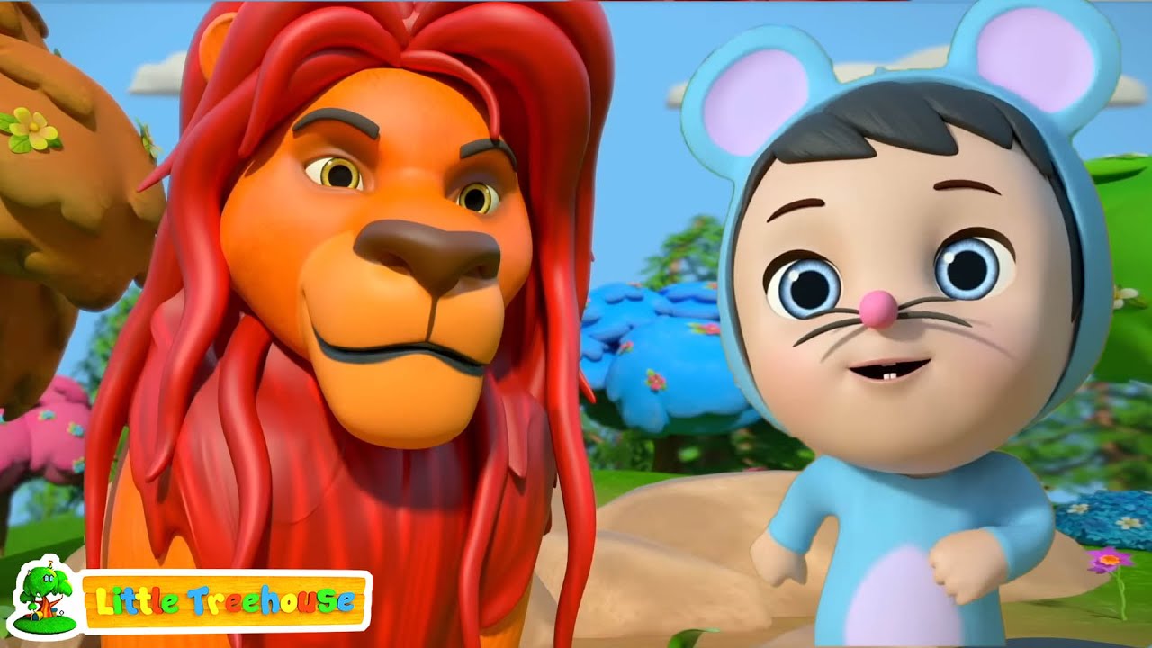 El León y el Ratón Cuentos Infantiles para Dormir & Animados video ...