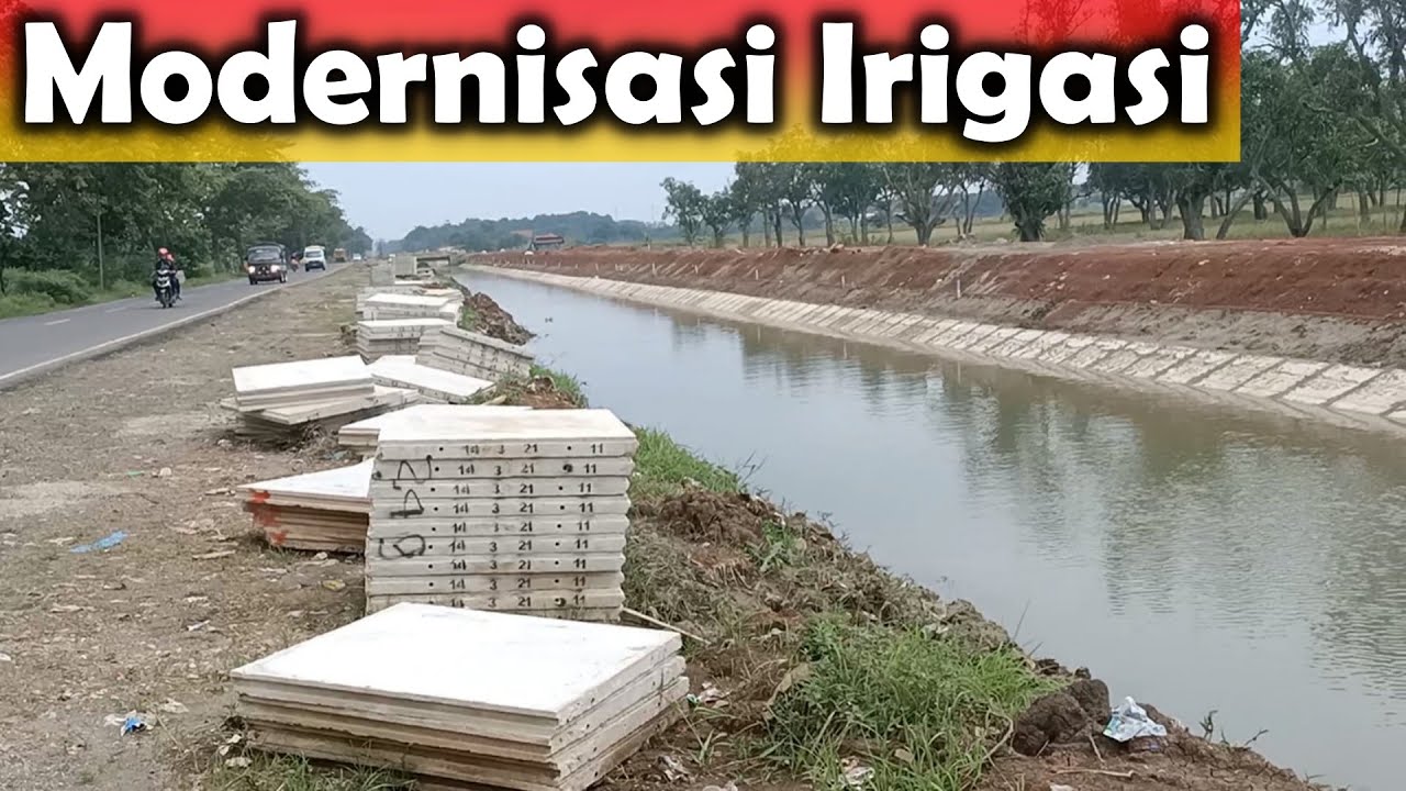 Update Progres Proyek Irigasi Rentang Area Lohbener Indramayu - YouTube