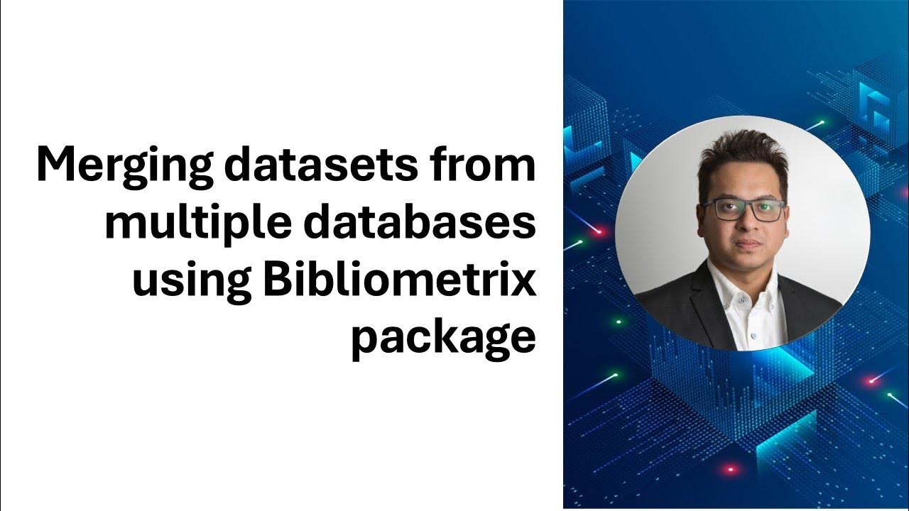 Merging datasets from multiple databases using Bibliometrix package - YouTube