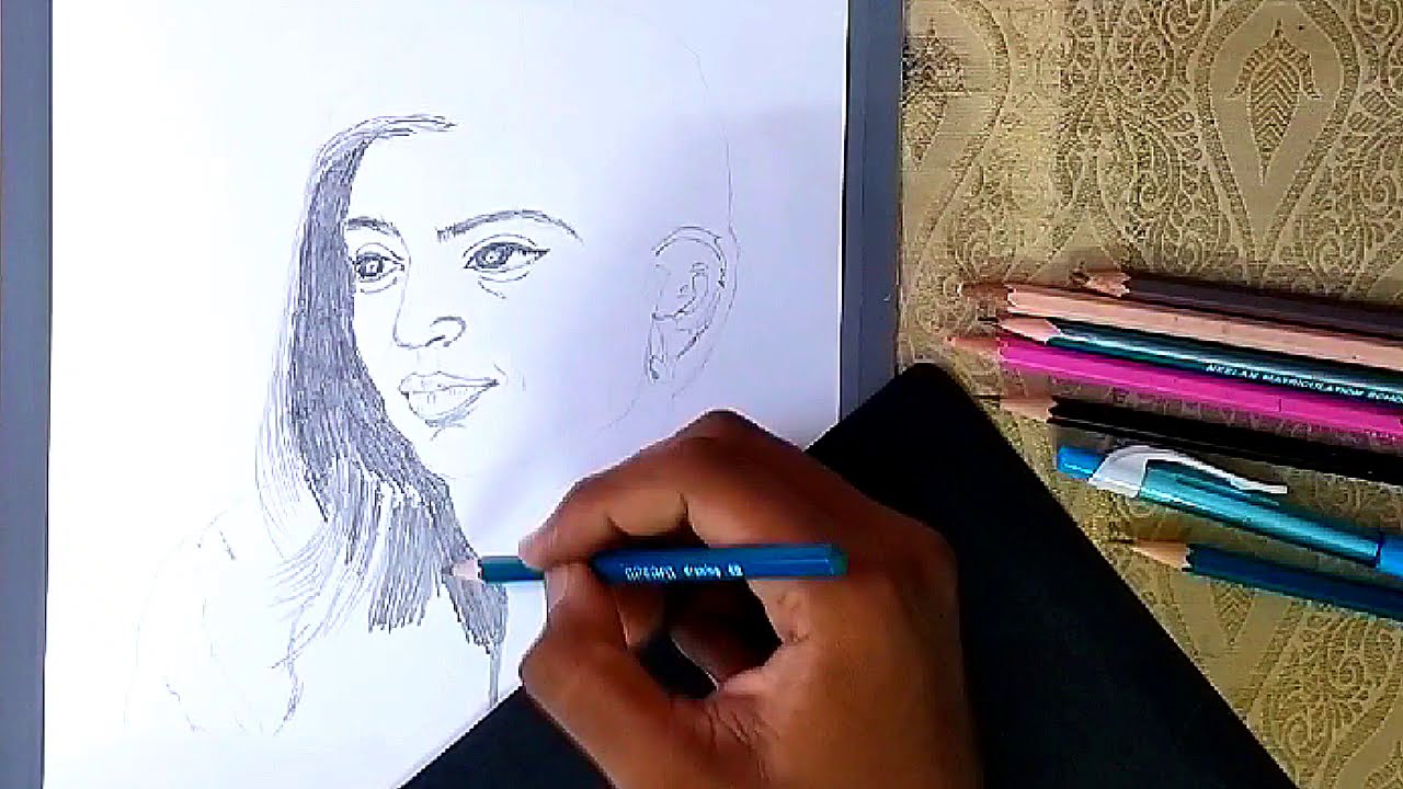 #Nazriya #actressportrait Nazriya | pencil drawing step by step 🤩👍 ...
