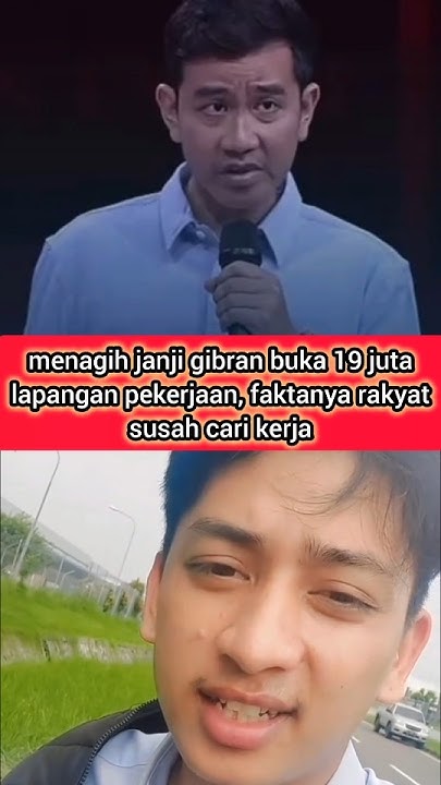 menagih janji gibran buka 19 juta lapangan pekerjaan, faktanya rakyat susah cari kerja #kritik ...