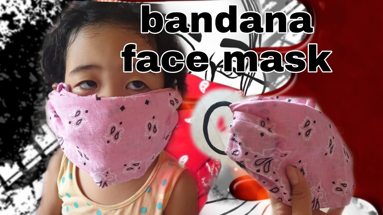 How to make a face mask using handkerchief? Diy facemask with kids ...