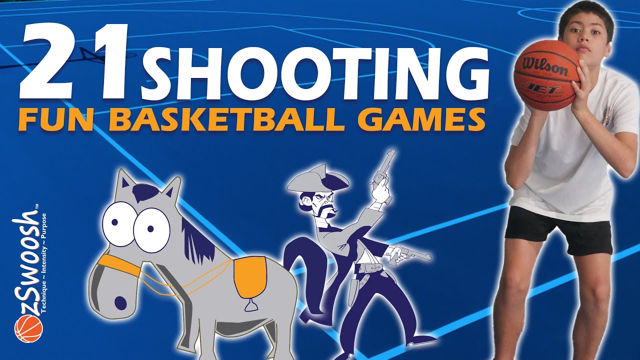 Fun BASKETBALL Drills for Kids - Competitive 21🔫 Game - YouTube