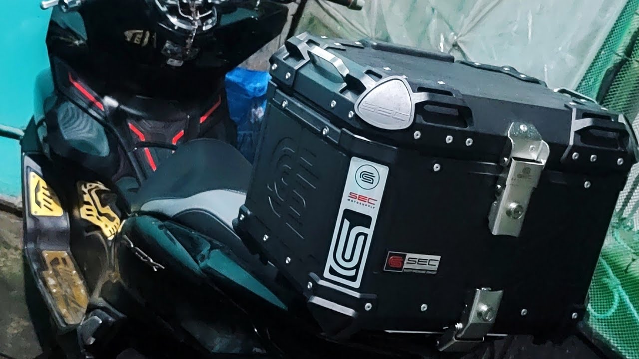 📌PCX 160 DIY BRACKET & ALLOY TOP BOX INSTALLATION | SEC 45L - YouTube