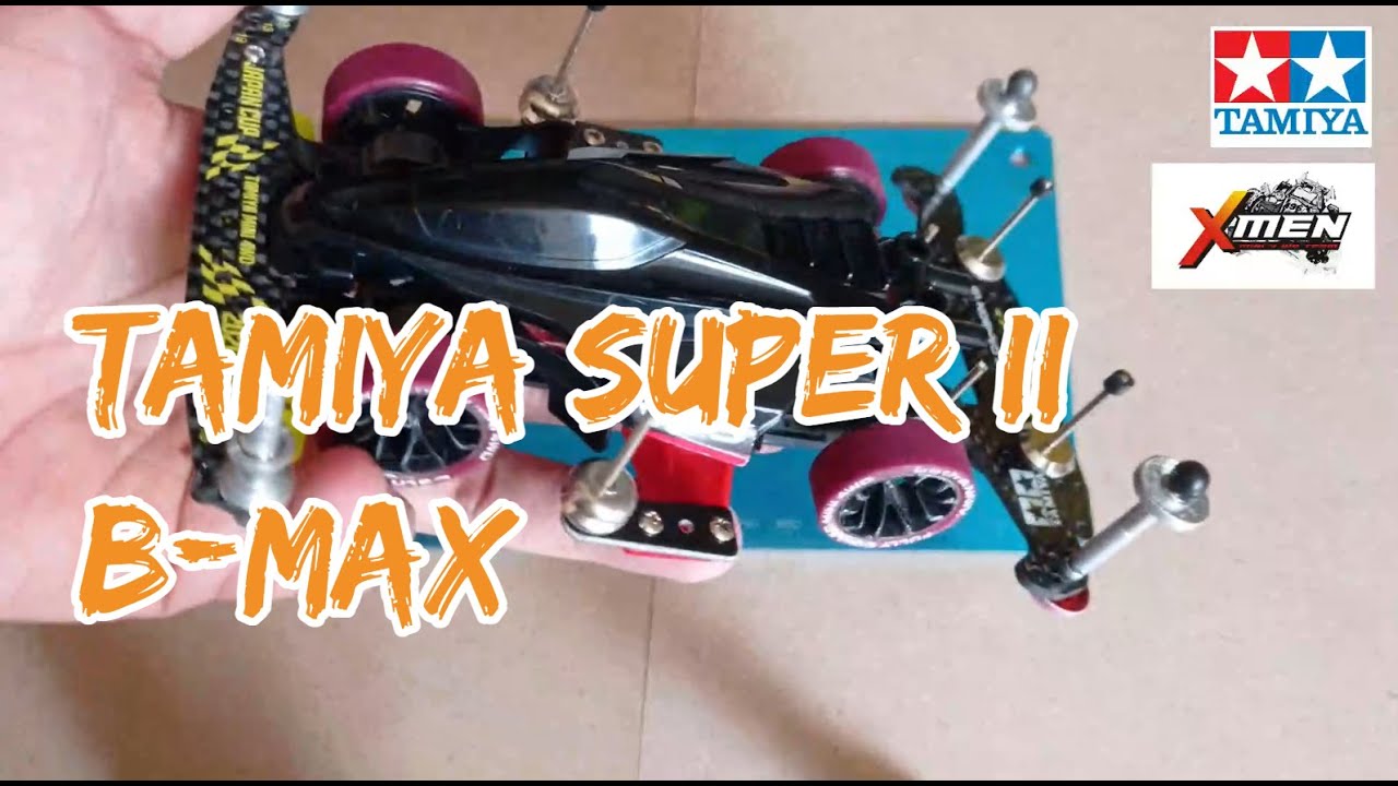 Tamiya Super 2 B-max, Neo Vqs, Maroon Tires - YouTube