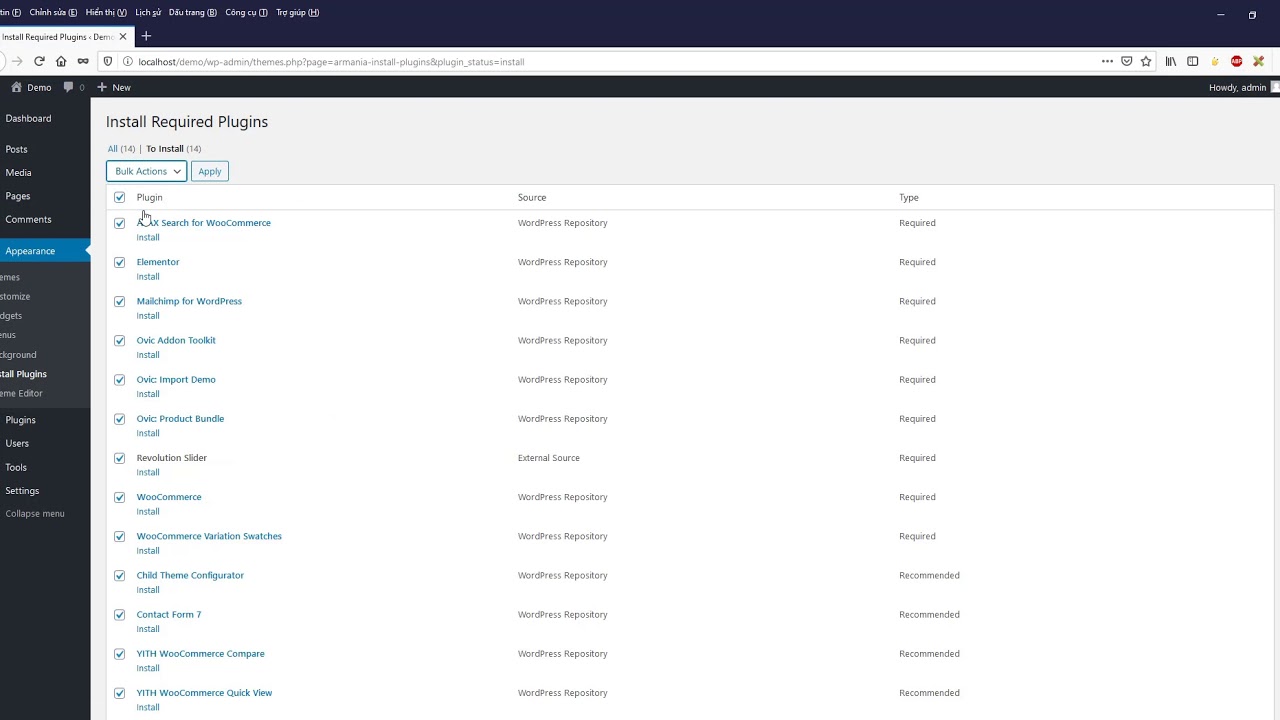 Kutethemes team | WordPress | ARMANIA theme - How to install the theme ...