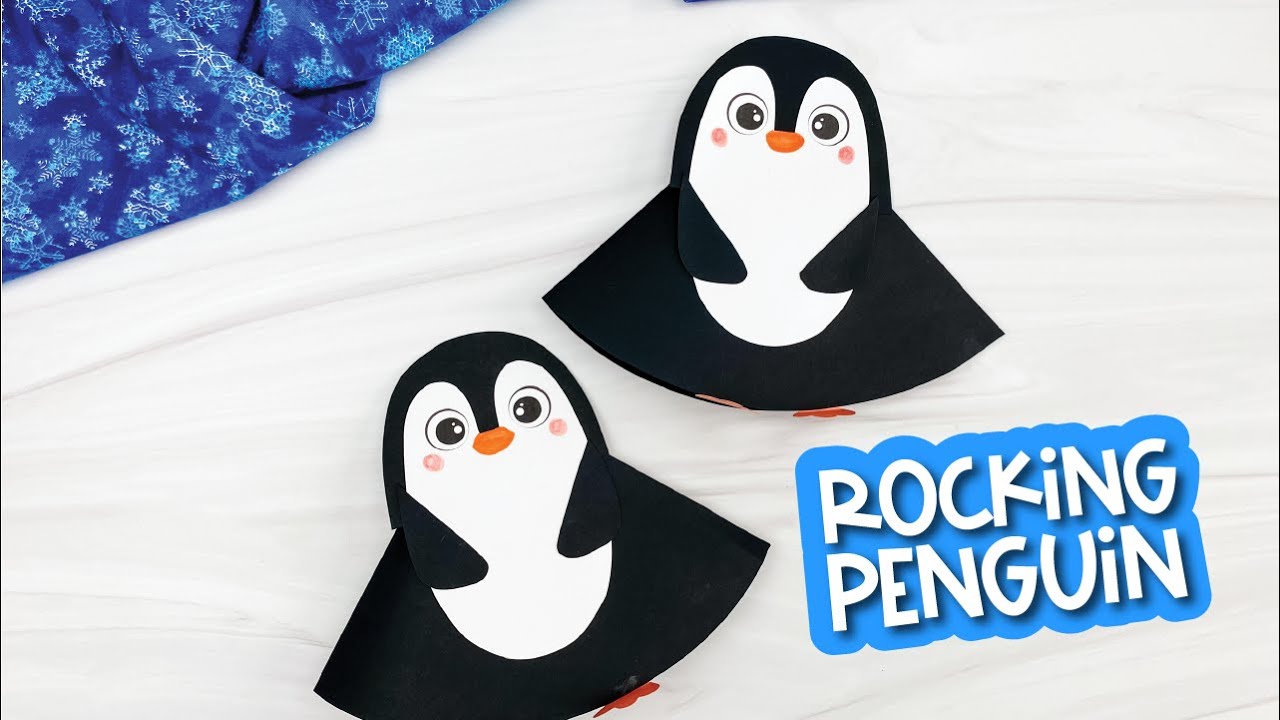 Rocking Penguin Craft For Kids - YouTube
