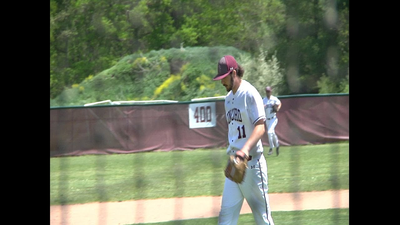Concord Baseball Sweeps Senior Day Doubleheader - YouTube