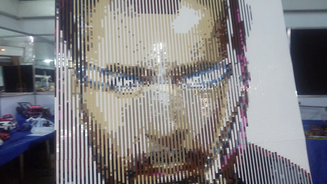 LEGO Lenticular mosaic - Iron Man vs Tony Stark - YouTube