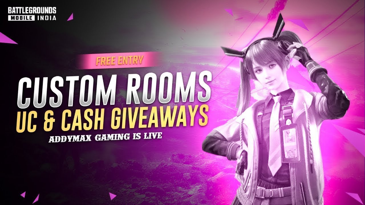 BGMI LIVE CUSTOM ROOM | Addy Max Gaming Is Live |Bgmi Custom room#bgmi ...