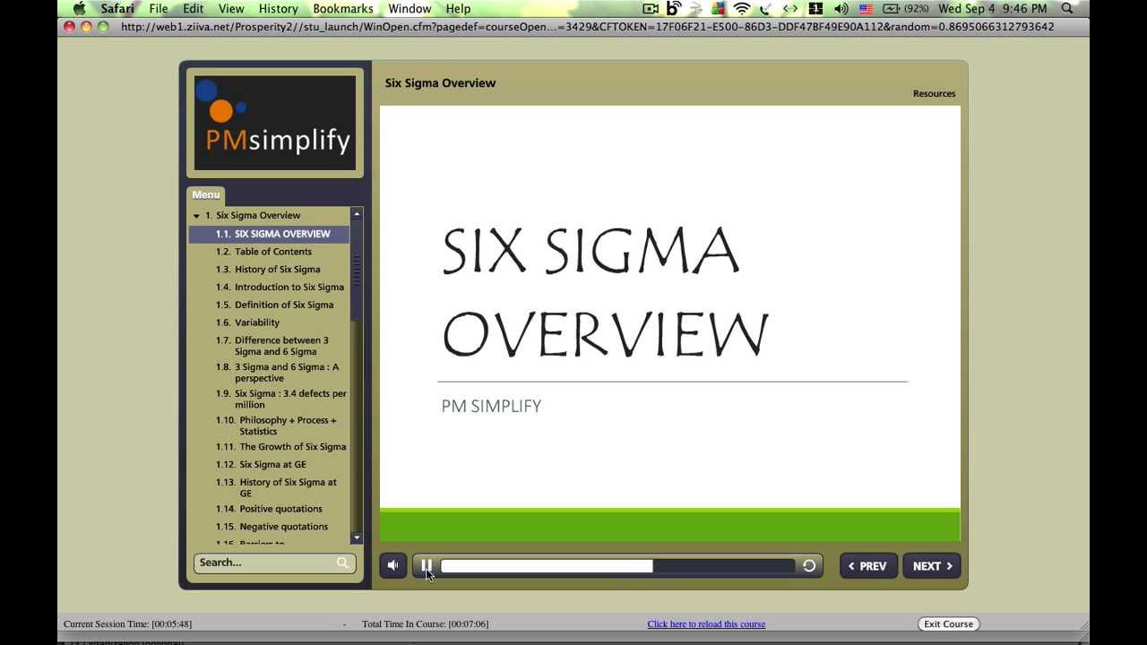 Six Sigma Overview Online Course - YouTube