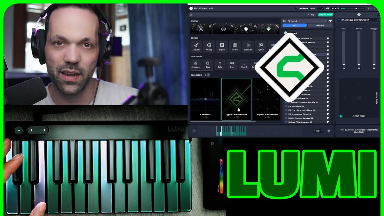 Lumi Keys DEMO | Exploring Cypher 2 Fundamental Instruments - YouTube