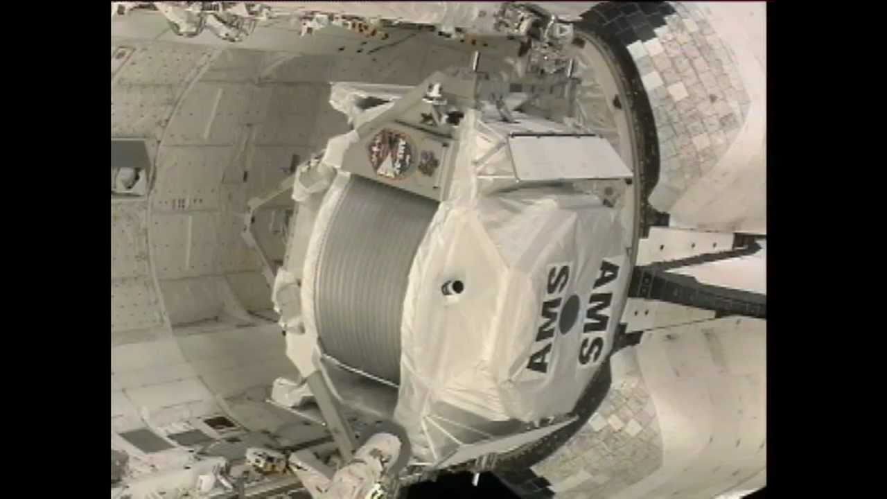AMS Installed Outside ISS - YouTube