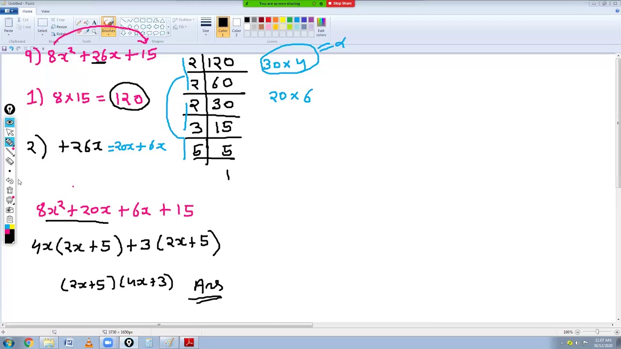 Cbse Class 8th Math s Cordova Factorisation Lecture 6 Middle Term Cbse Class 8th Math s Cordova Factorisation Lecture 6 Middle Term