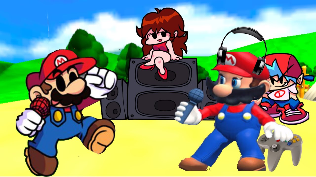 Mario Plays: Friday Night Funkin' - V.S. Mario FULL WEEK - FNF MODS ...